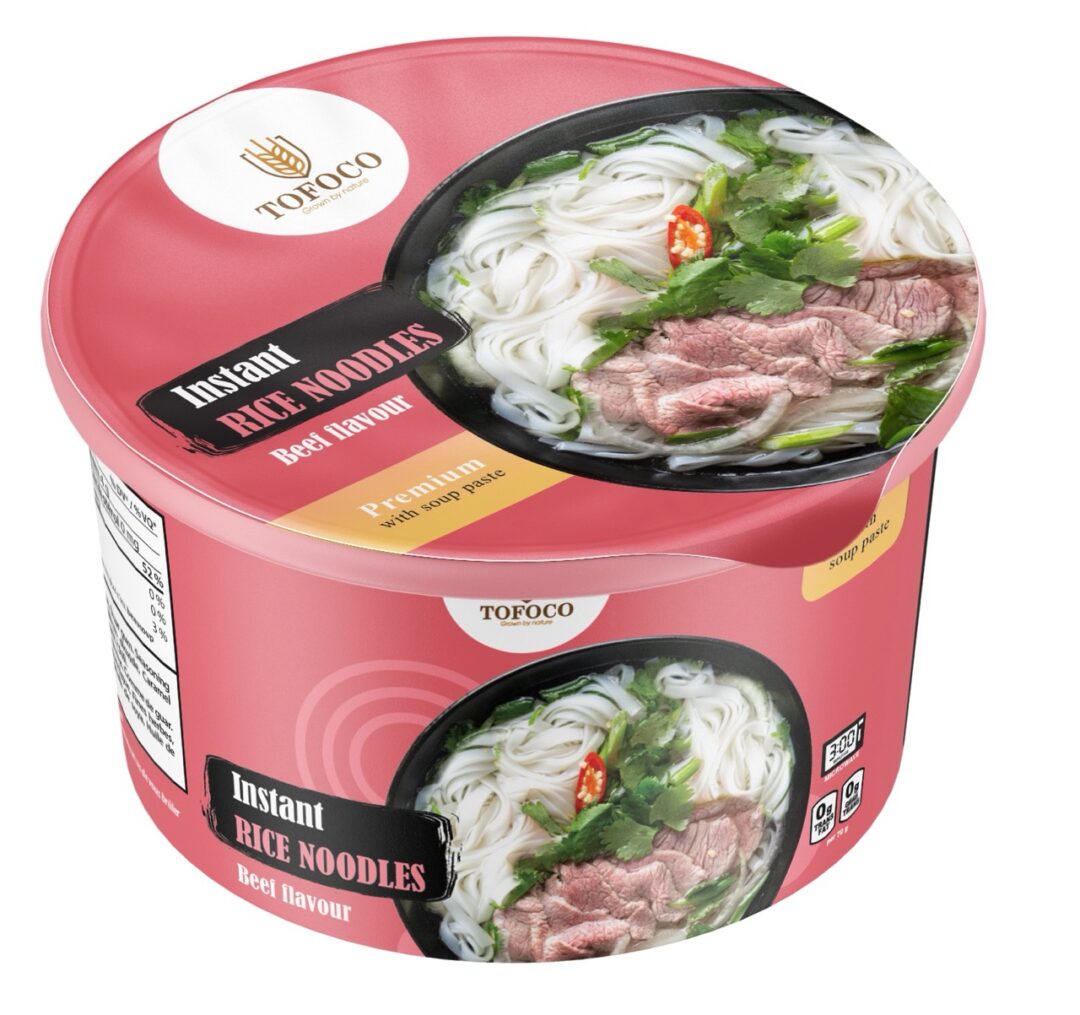 Vi Que's 70g Instant Beef Rice Noodles (Pho) Bowl - Tofoco